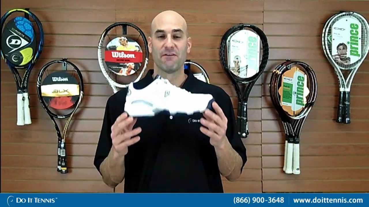 Prince Tennis Shoes - Men's Viper 6 Low (Wht/Nvy) - YouTube