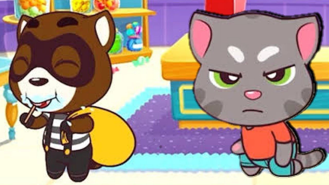 Talking Tom Candy Run Super Tom vs Roy Raccoon All Pets Unlocked ...