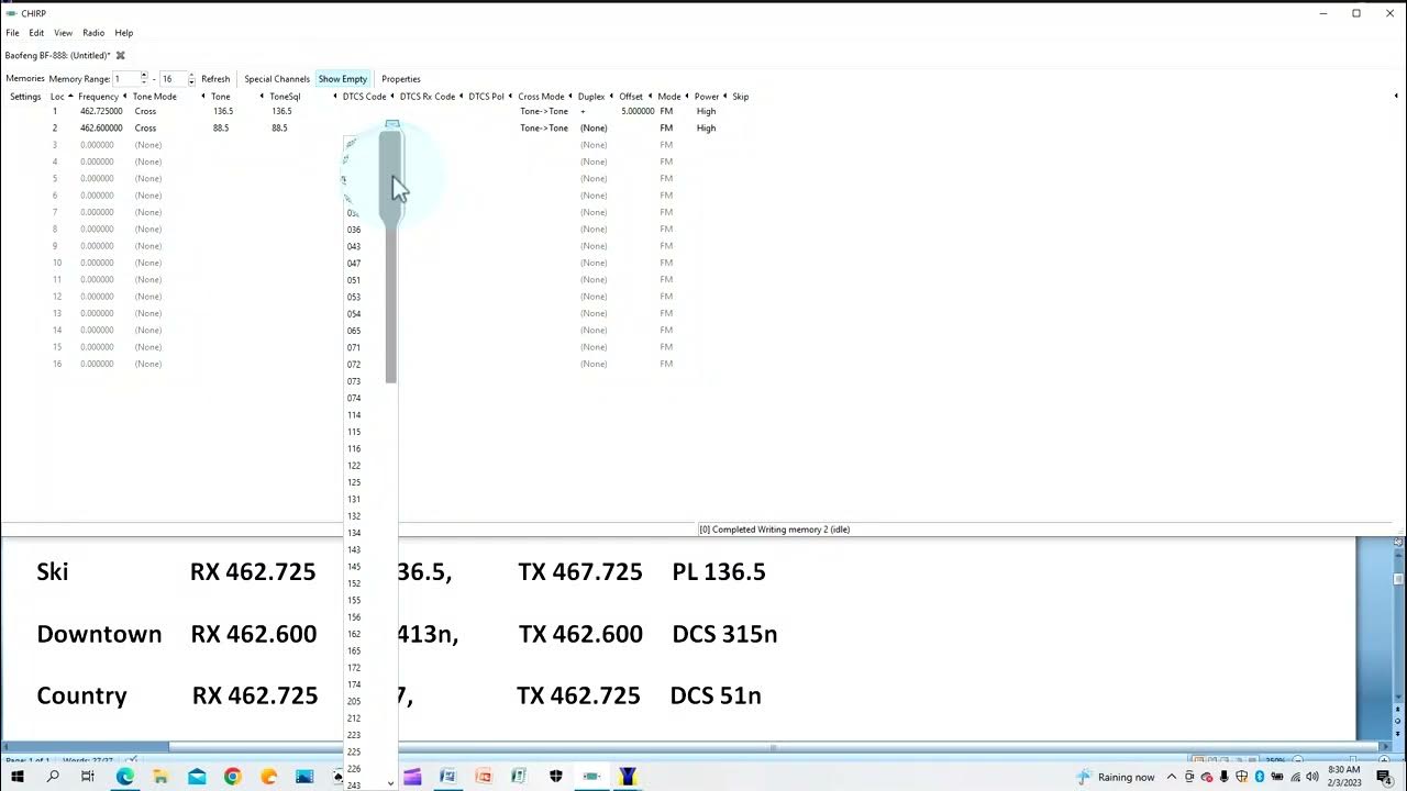 Chirp Programming Software - YouTube