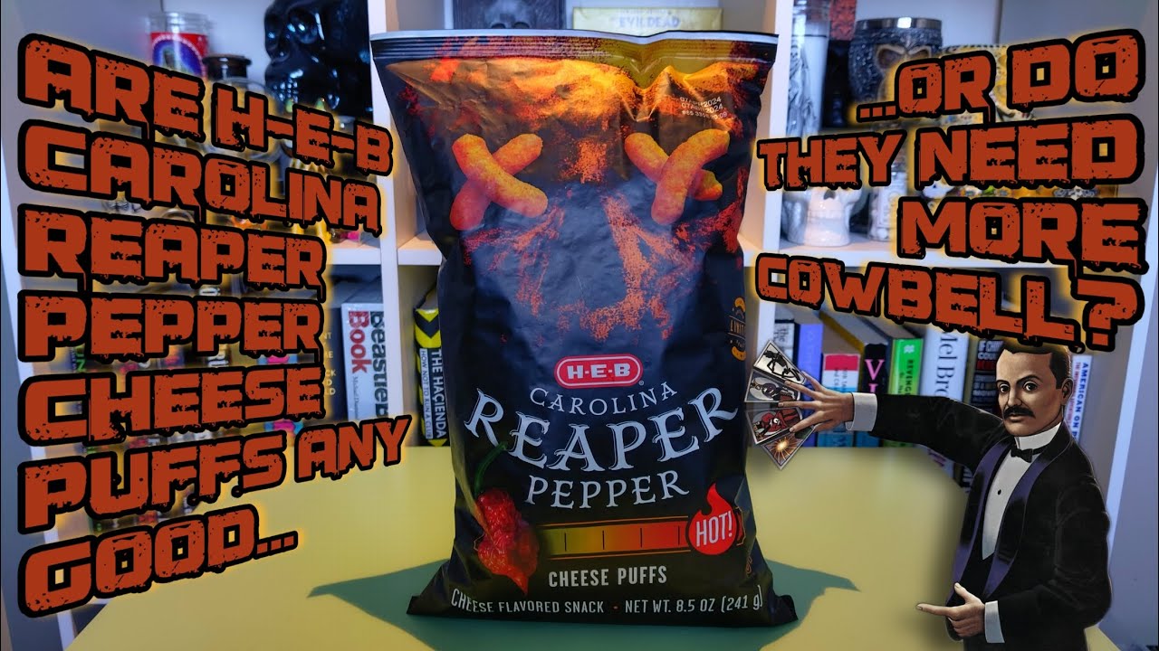 Is It Any Good? | H-E-B Carolina Reaper Pepper Cheese Puffs Review ...