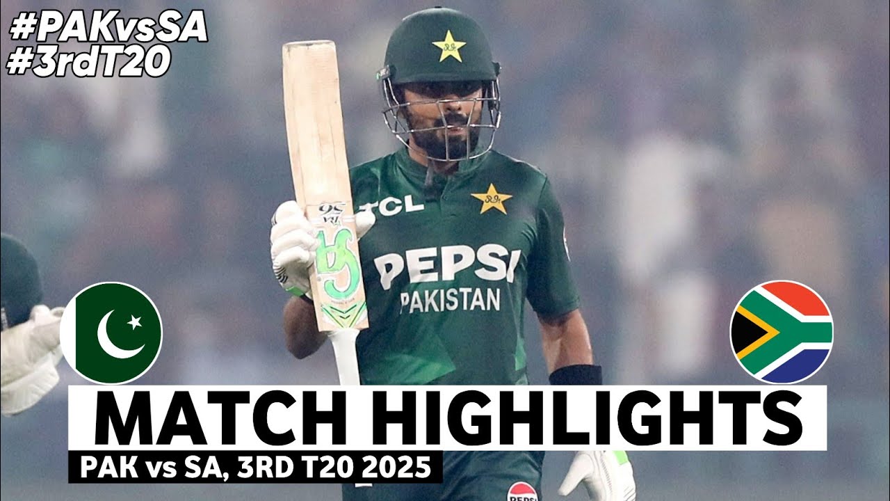 Pakistan Vs South Africa 3rd T20 Match Full Highlights 2025 | PAK vs SA ...