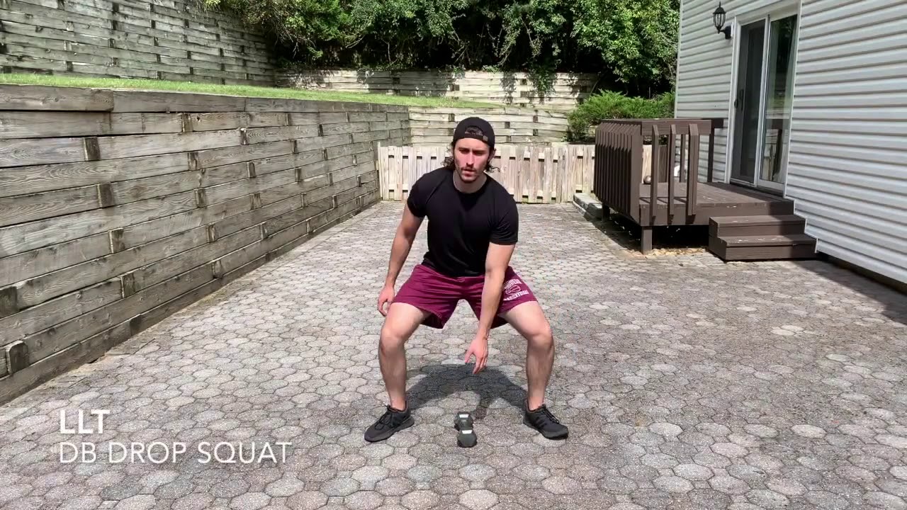 DB Drop Squat - YouTube