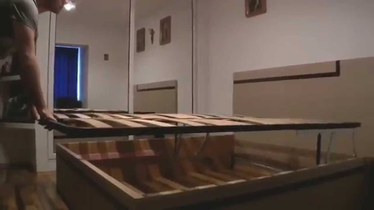 Mecanism Somiera Rabatabila cu dubla miscare - YouTube