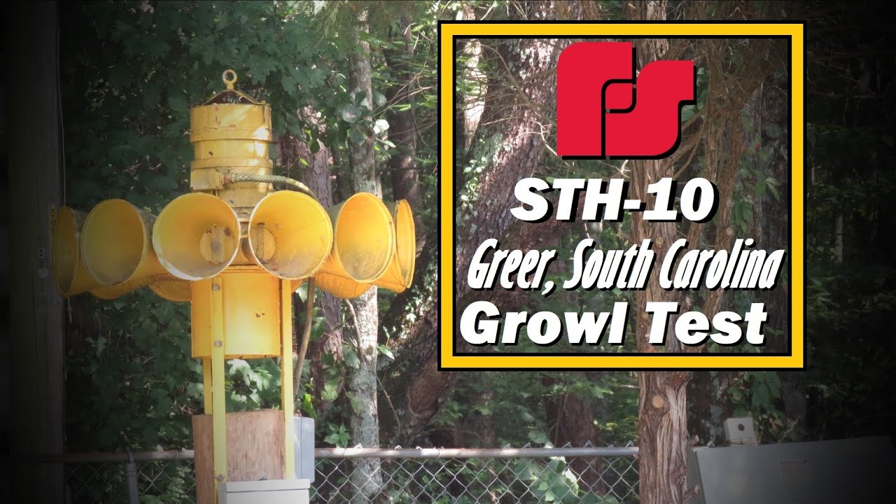 TrainsAndSirens1's Federal Signal STH-10 Growl Test - Greer, SC - YouTube