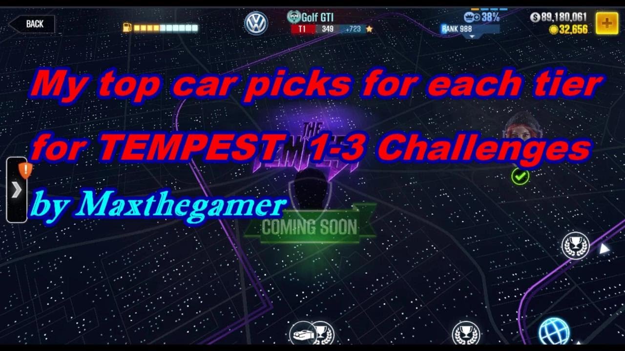 CSR2|CSR Racing 2: My picks for Top Tempest Challenge Cars - YouTube