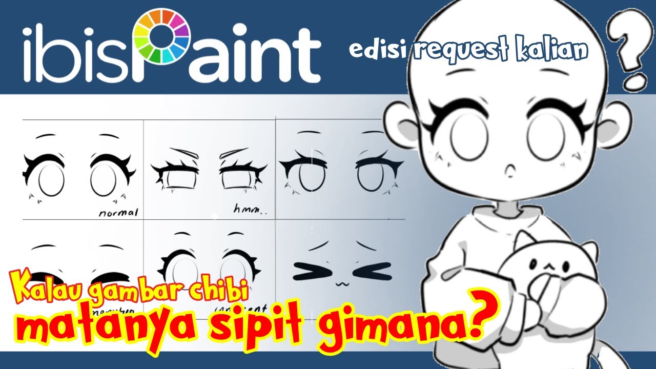 TUTORIAL CARA GAMBAR MATA CHIBI IBIS PAINT - xenozeish - YouTube