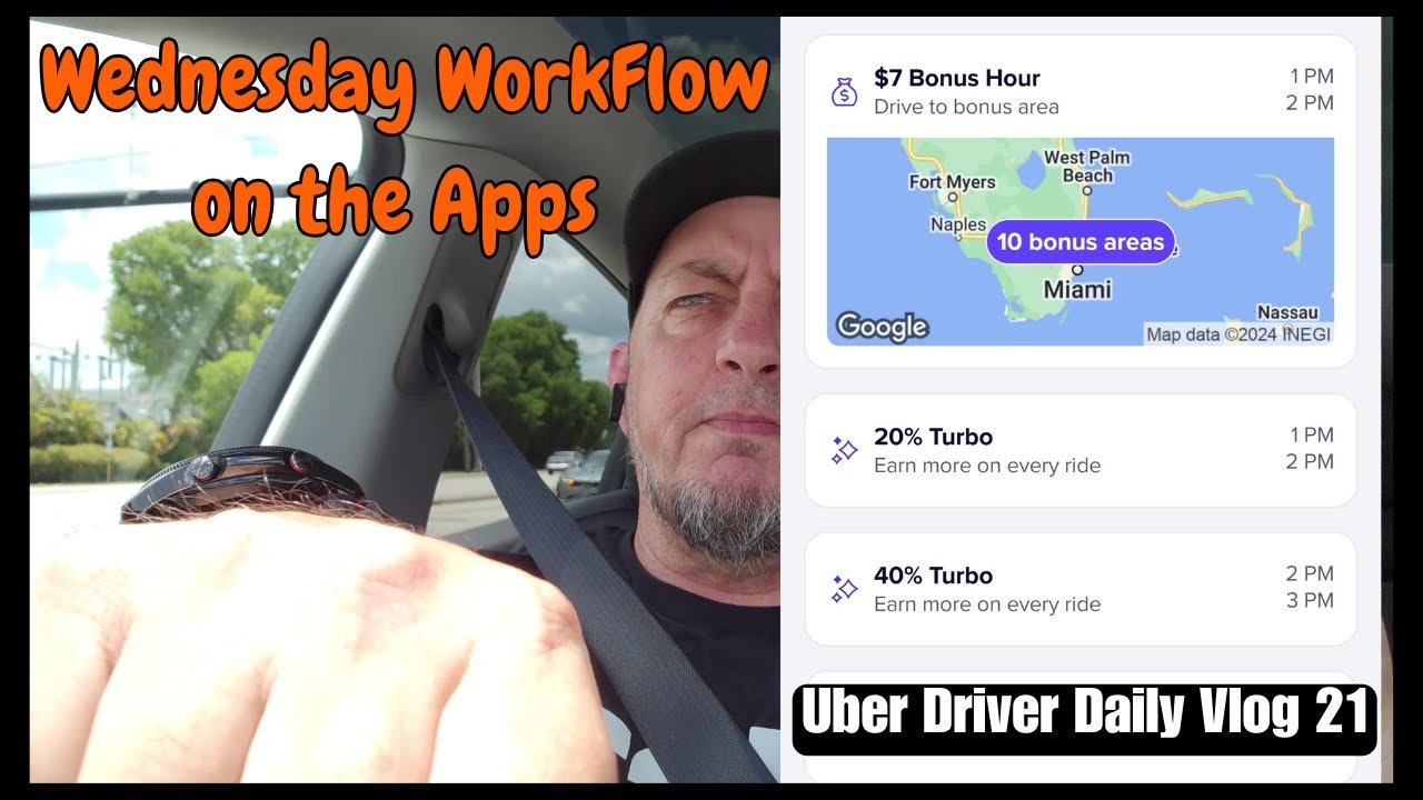 Wednesday WorkFlow on the Apps | Uber Driver Daily Vlog 21 - YouTube