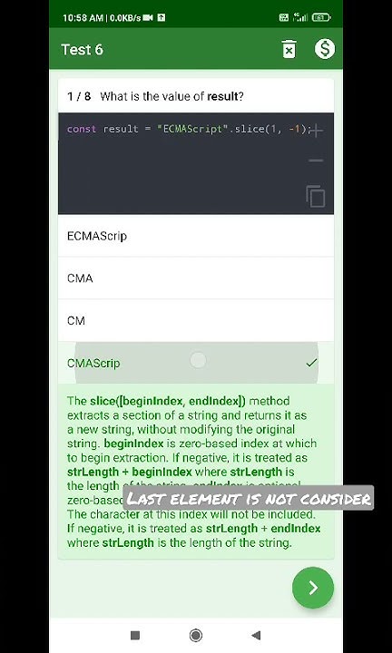 Javascipt practice | Array slice method | javascipt Shorts - YouTube