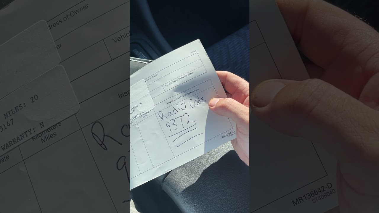 1995 Mitsubishi 3000GT | Radio Code - How To Get It Playing Once Again ...