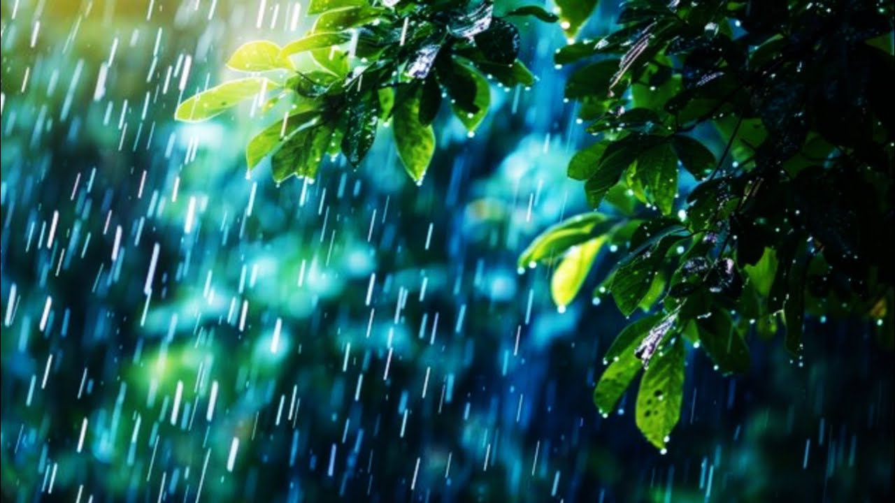 Smooth Relaxing Rain sounds makes comfortable for a Deep Sleep, Relief ...