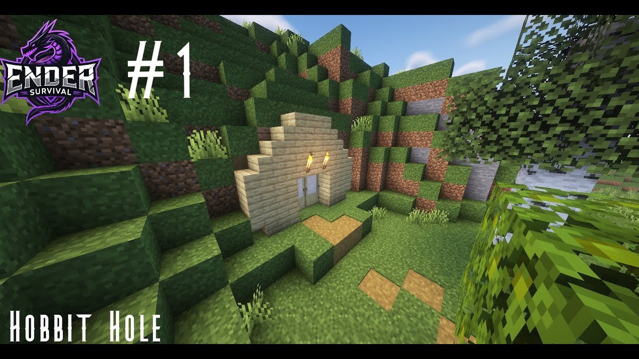 Hobbit Hole | Ender Survival Ep:1 | Minecraft Let's Play - YouTube