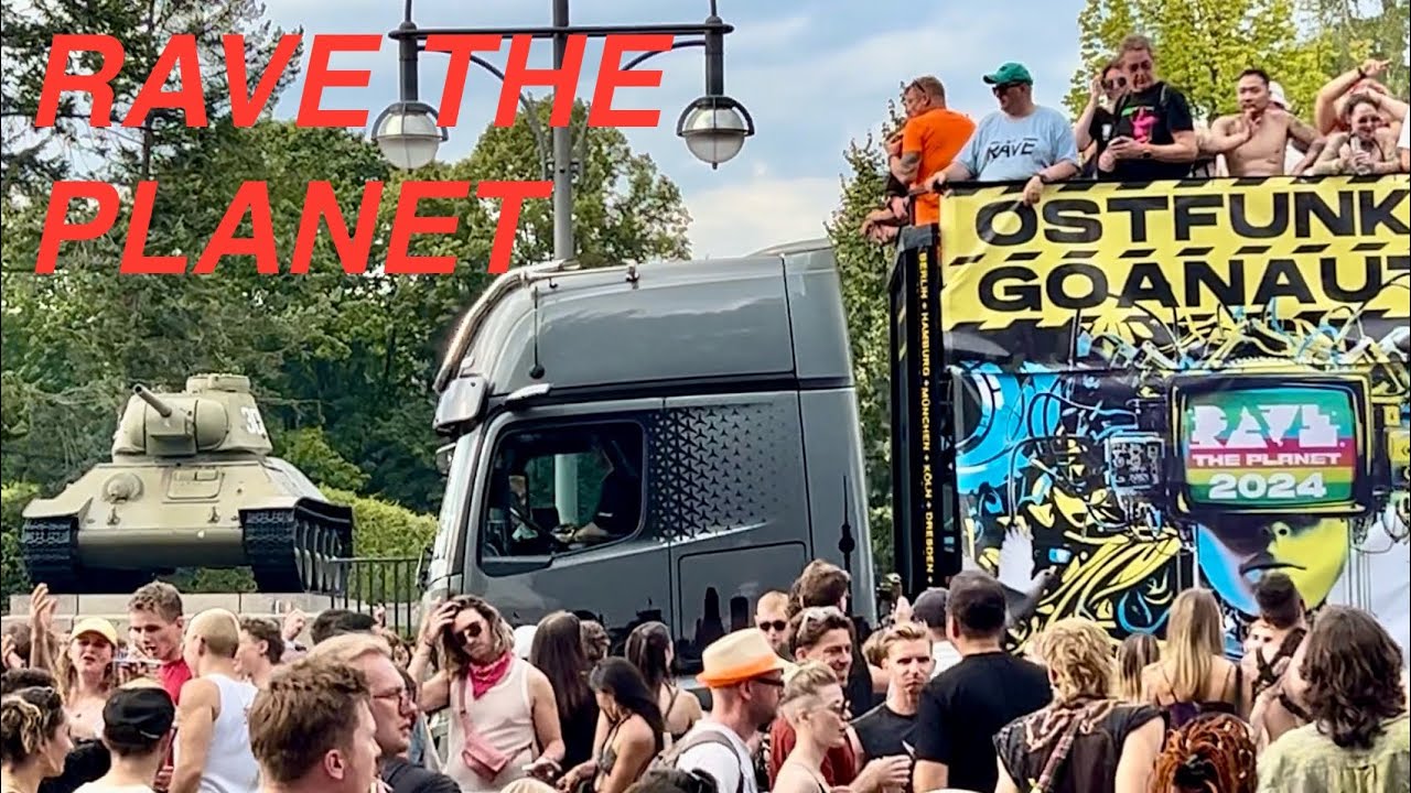 RAVE THE PLANET - LOVE PARADE 2024 in Berlin - Truck Nr. 16 OSTFUNK ...