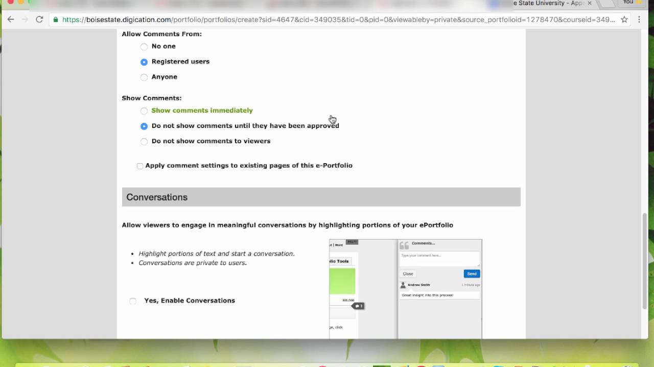 How to create a Digication ePortfolio based on a template - YouTube