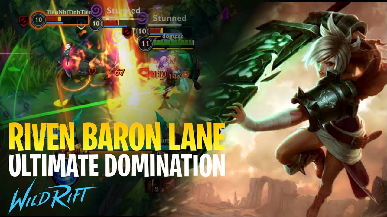 Wild Rift: Baron Lane Riven Dominates the Game! - YouTube
