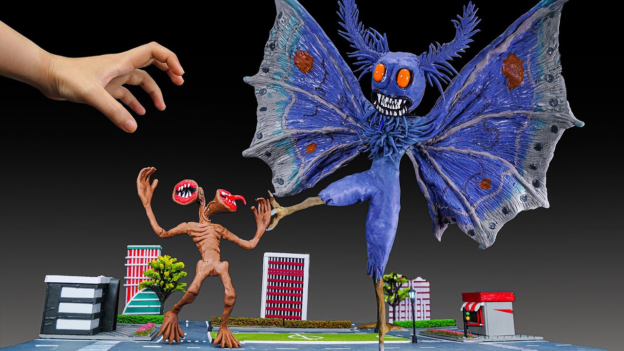 😱 Making MOTHMAN battle SIREN HEAD in real life -Trevor Henderson ...