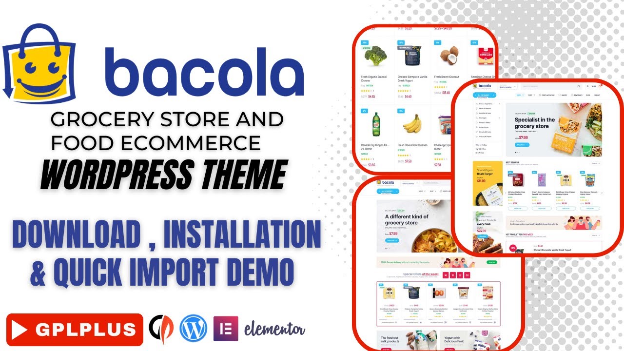 Bacola – Grocery Store & Food eCommerce WordPress Theme Download ...