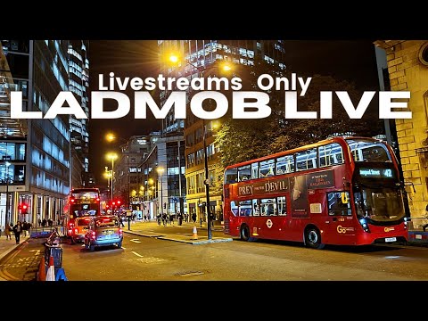 Walking London's City by Night | London Walk - [ LADMOB LIVE ] - YouTube