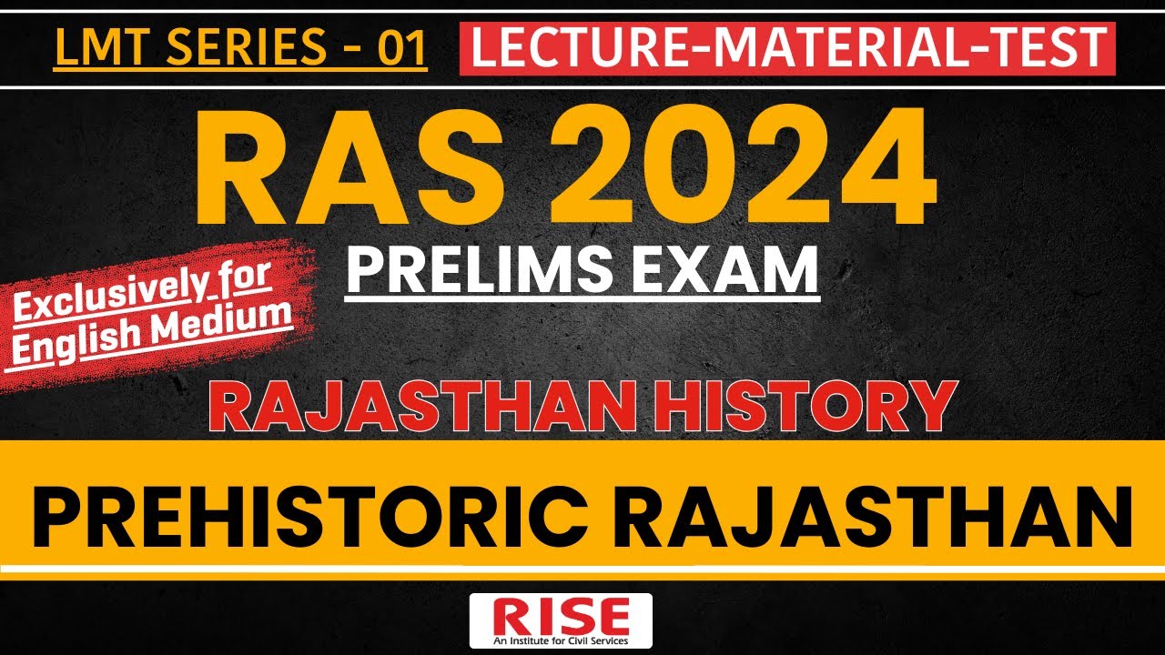 Prehistoric Rajasthan - History of Rajasthan | RAS Prelims | LMT Series ...