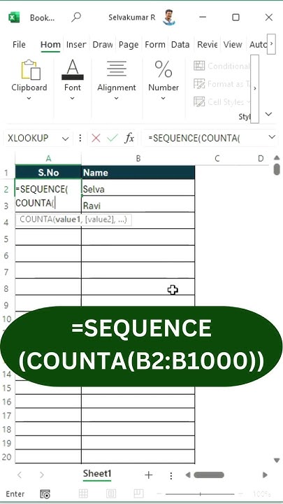Sequences in Excel! #exceltips #excel - YouTube