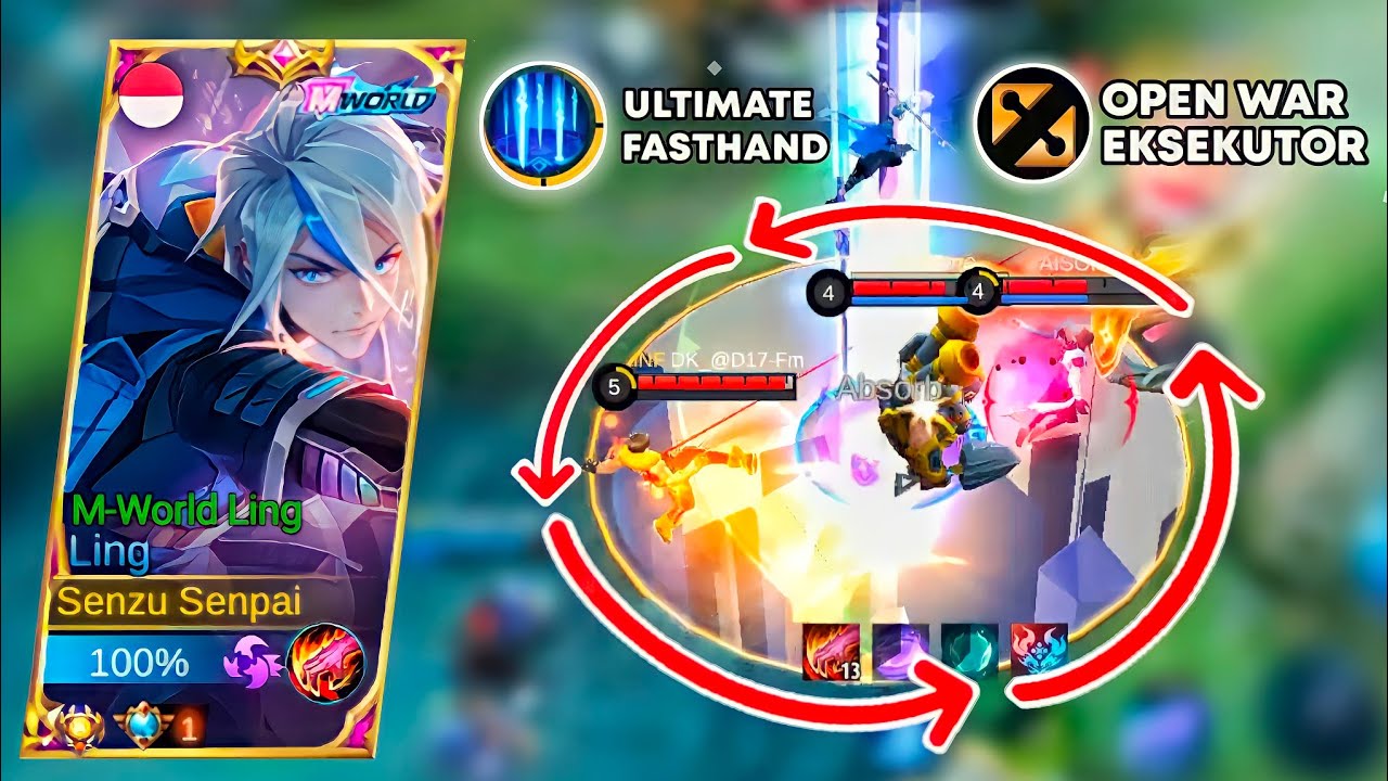 LING M-WORLD SKIN MAKE YOU FASTHAND | NONSTOP KILLS LING 515 M-WORLD ...