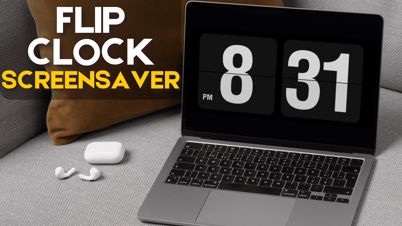 How to Get Flip Clock Screensaver on MacBook - YouTube