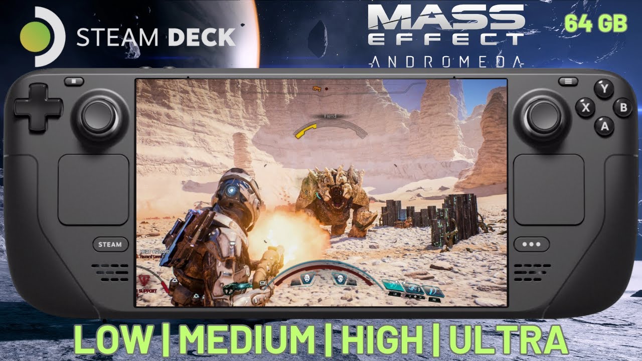Mass Effect Andromeda Steam Deck (64GB) Gameplay | All Settings Tested ...