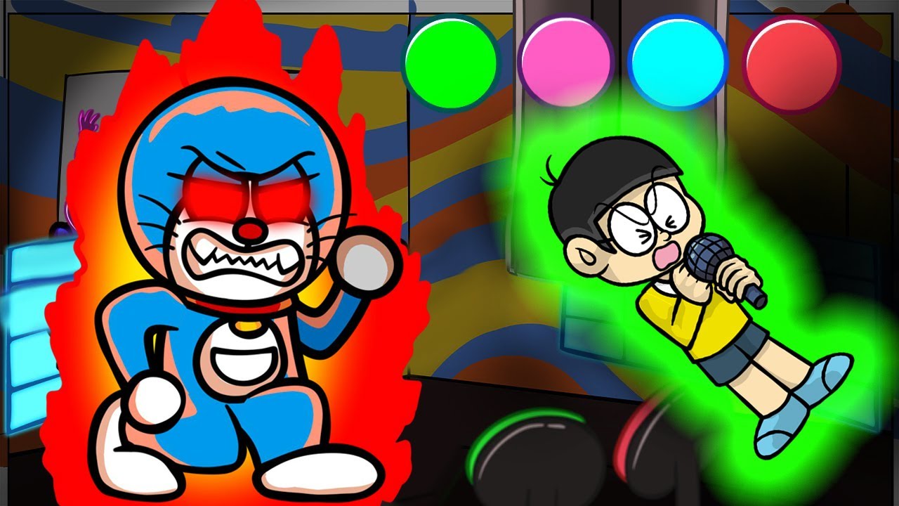 FNF Musical Memory Song Range Angry Doraemon + Mommy Long Legs ( Poppy ...