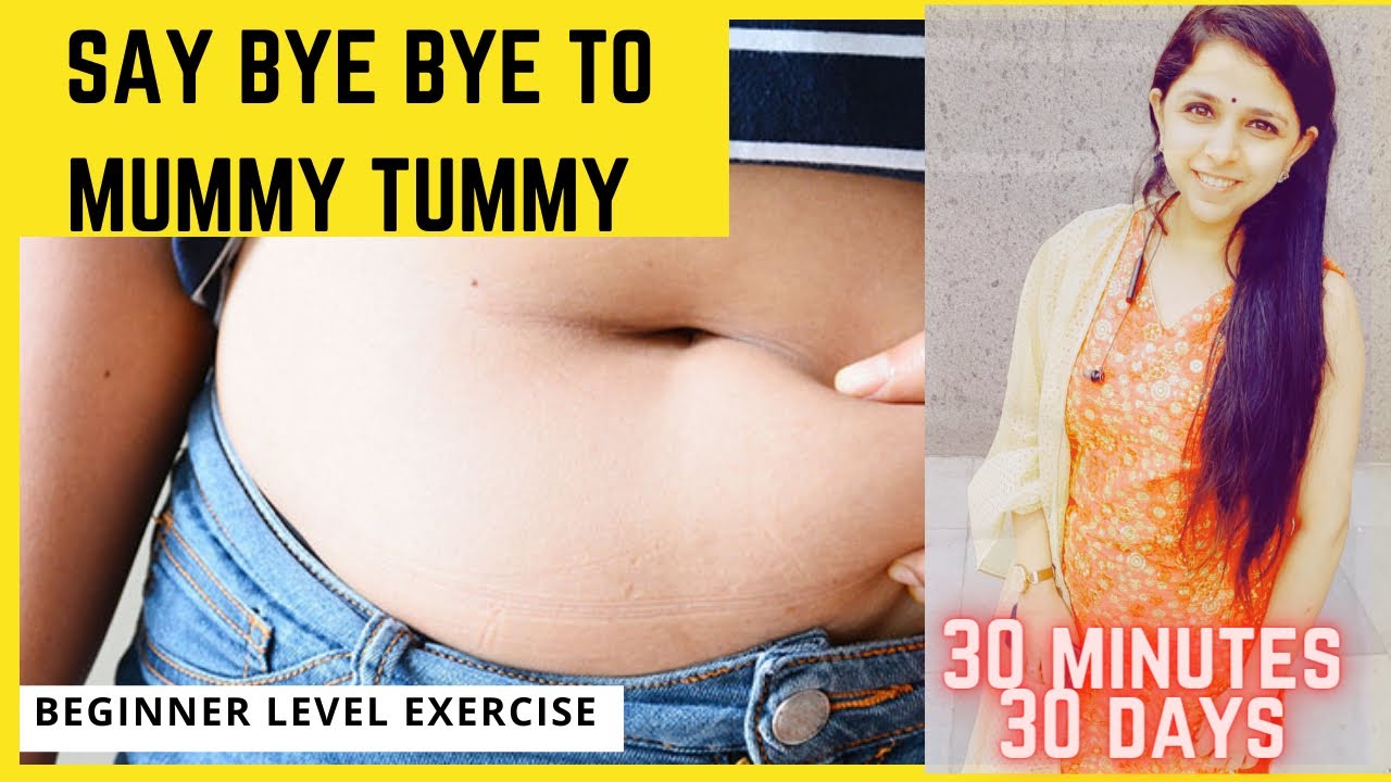 Losing tummy fat after pregnancy | Post delivery easy ABS workout - YouTube