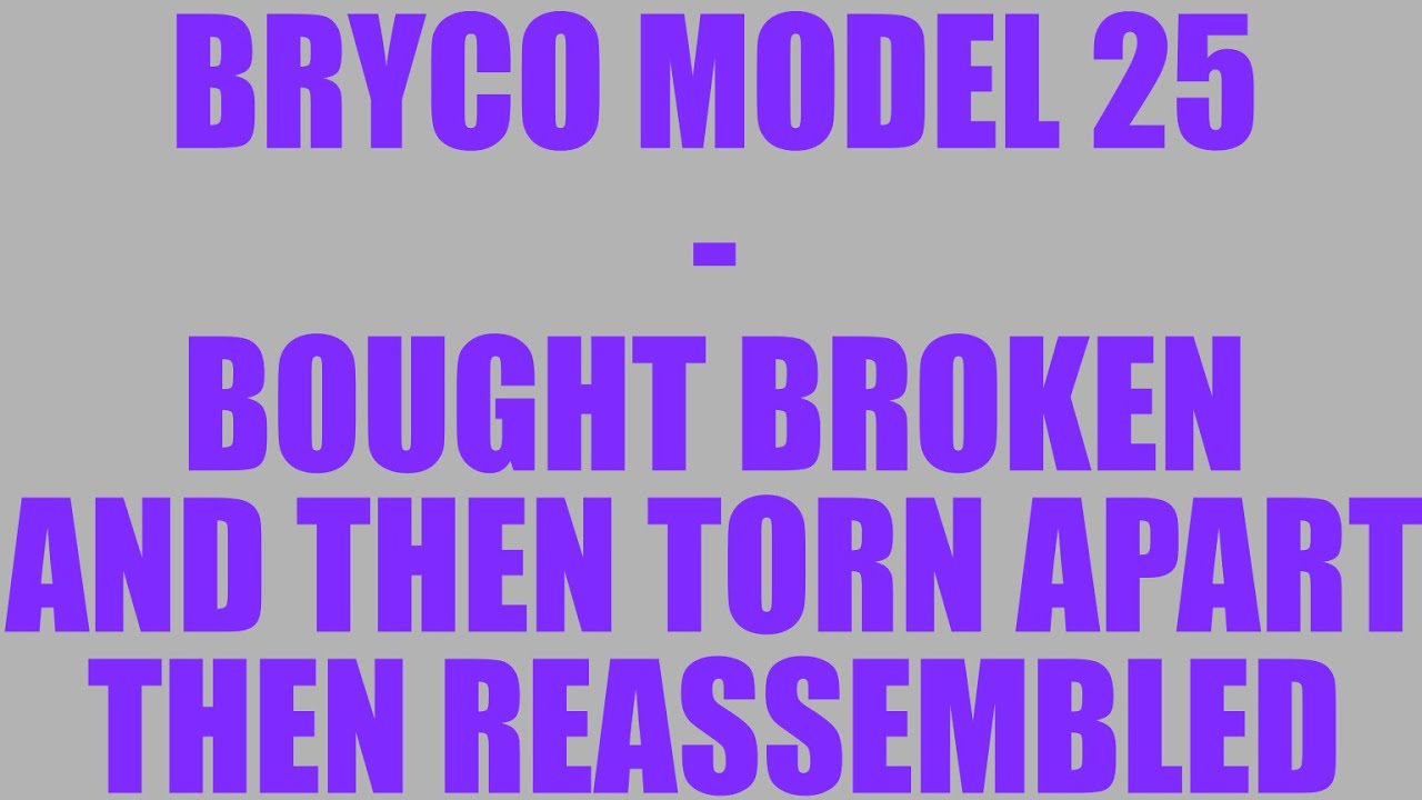 Bryco 25 - Stripped, broken parts replaced and test fired plus fabulous ...