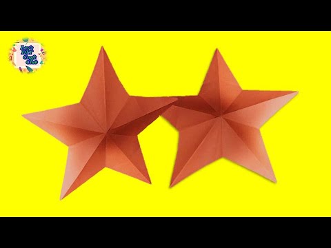 HOW TO MAKE EASY AND SIMPLE PAPER STAR 🌟| HOW TO CUT A PERFECT STAR ...