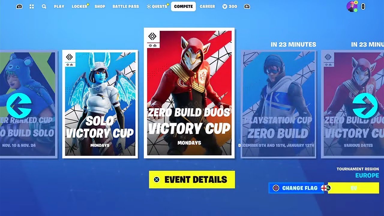 🔴LIVE ZERO BUILD DUOS VICTORY CUP - YouTube