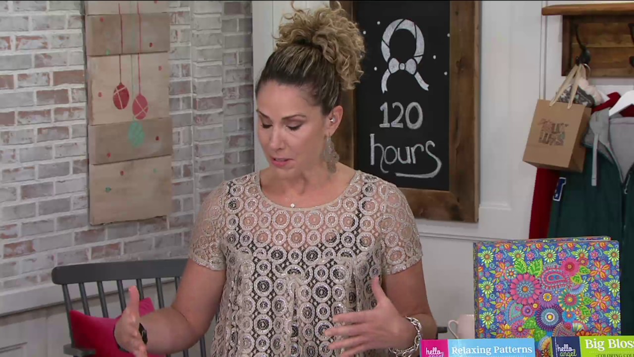Fox Chapel Set of 2 Coloring Books, 12 Pencils and Gift Box on QVC ...