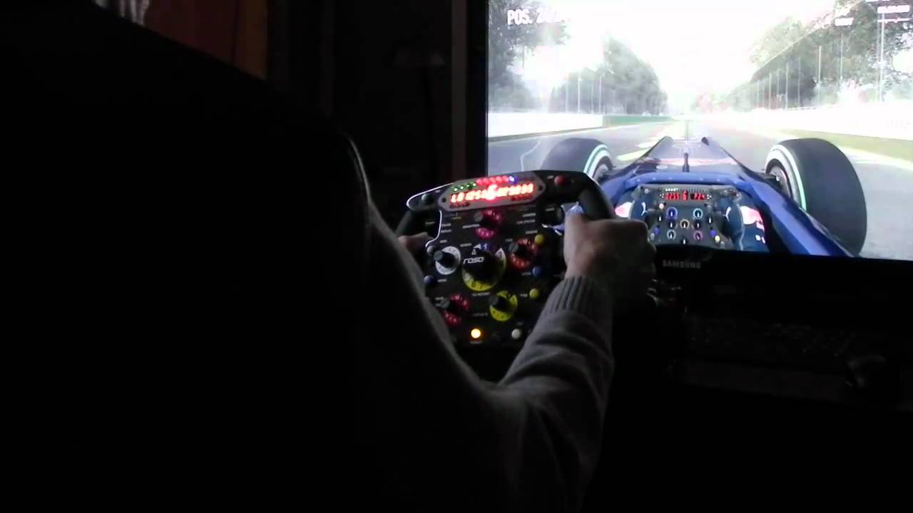 F1 Cockpit Simulator with Željko Roso F1 SLI-Pro Steering Wheel - Bart ...