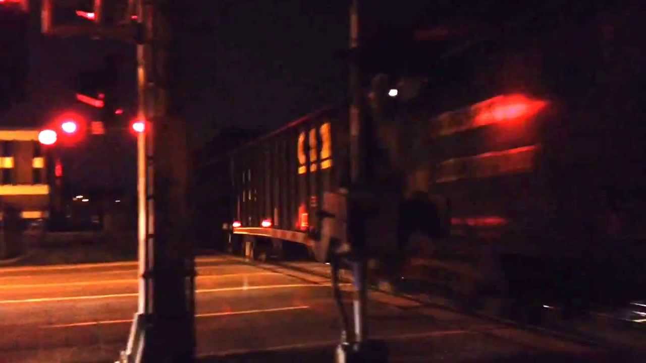 CSX train 3052 is going north bound going through Cuyahoga Falls Ohio ...