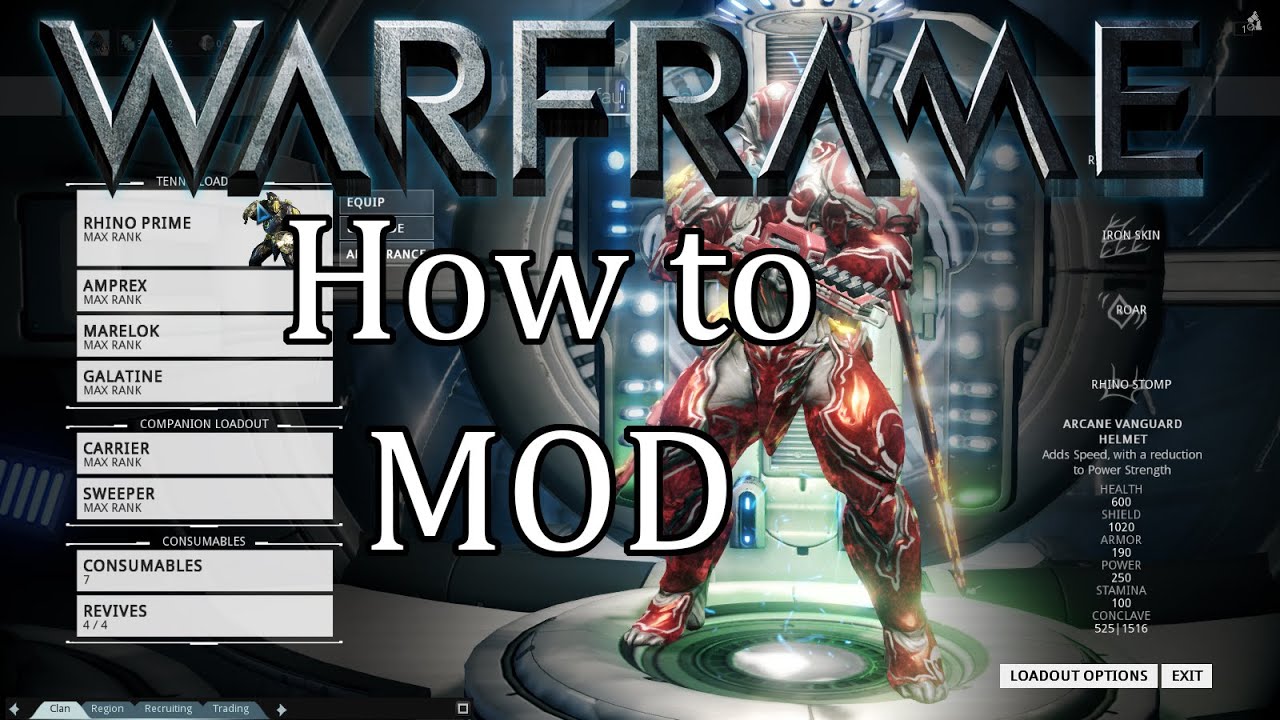 Warframe Tutorial - Moding Tutorial - For new players! - YouTube