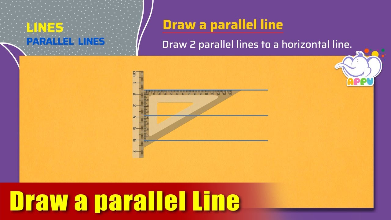 G4 - Module 37 - Exercise 2 - Draw a parallel Line | Appu Series ...