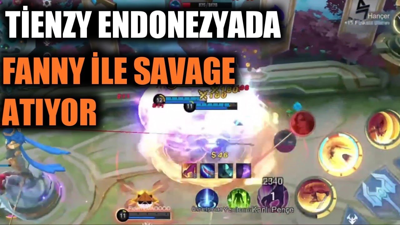 TİENZY ENDONEZYADA FANNY İLE SAVAGE ATIYOR / Mobile Legends Bang Bang ...