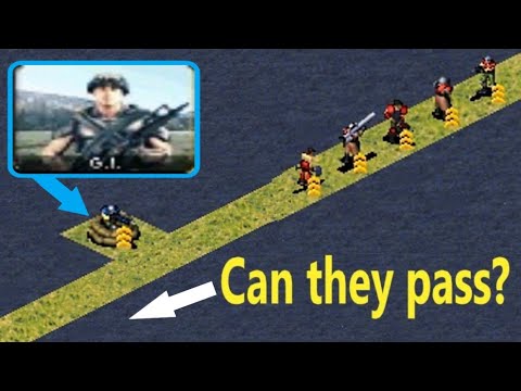 Can Infantry pass by Deployed Gi? - Red Alert 2 - YouTube