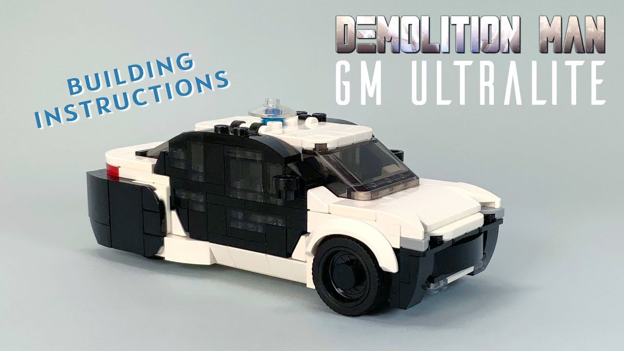 LEGO GM Ultralite Police car from Demolition Man 6 Wide Speed Champions ...