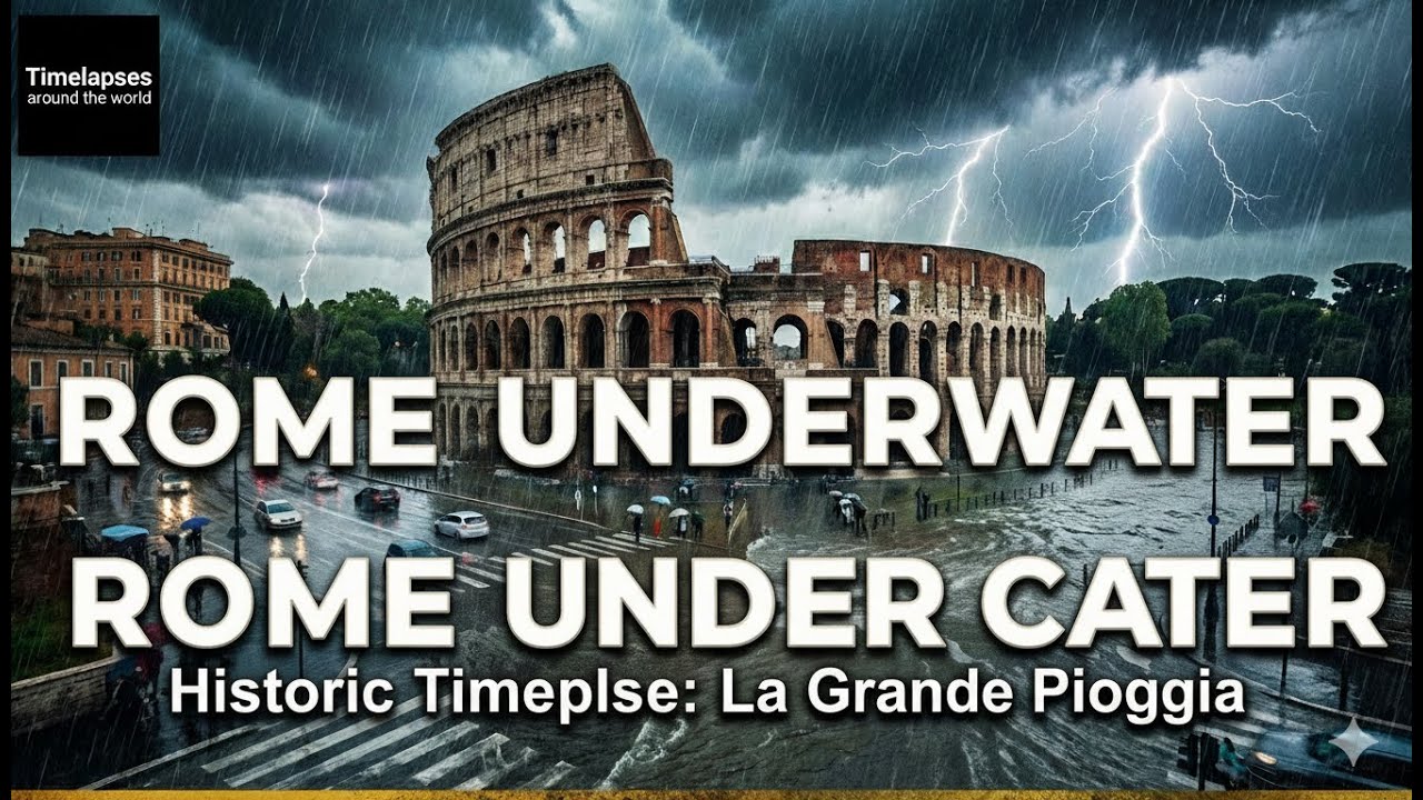 Storm over Rome: Timelapse Video - YouTube
