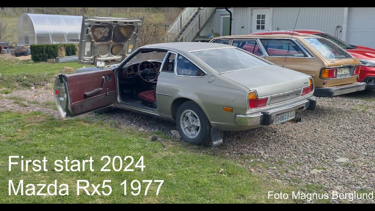 First start 2024 ! Mazda Rx5 1977 - YouTube