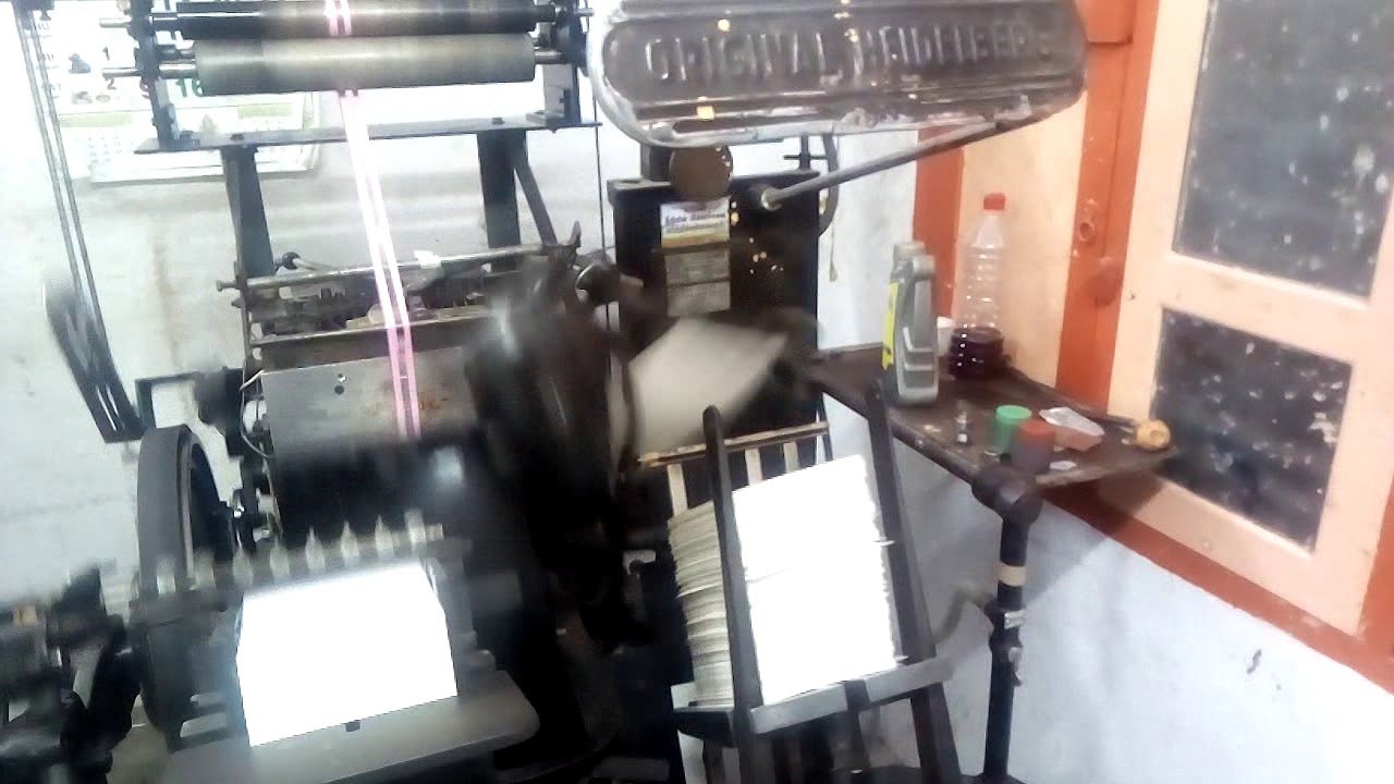Automatic Heidelberg foil printing machine - YouTube