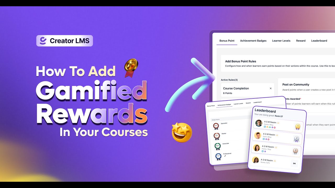How to Add Gamified Rewards In Your Courses! - YouTube