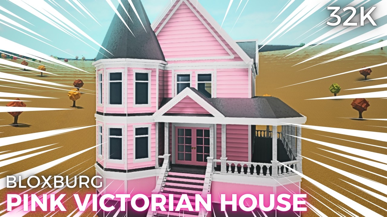 How to Build a Stunning Pink Victorian House in Roblox Bloxburg - YouTube