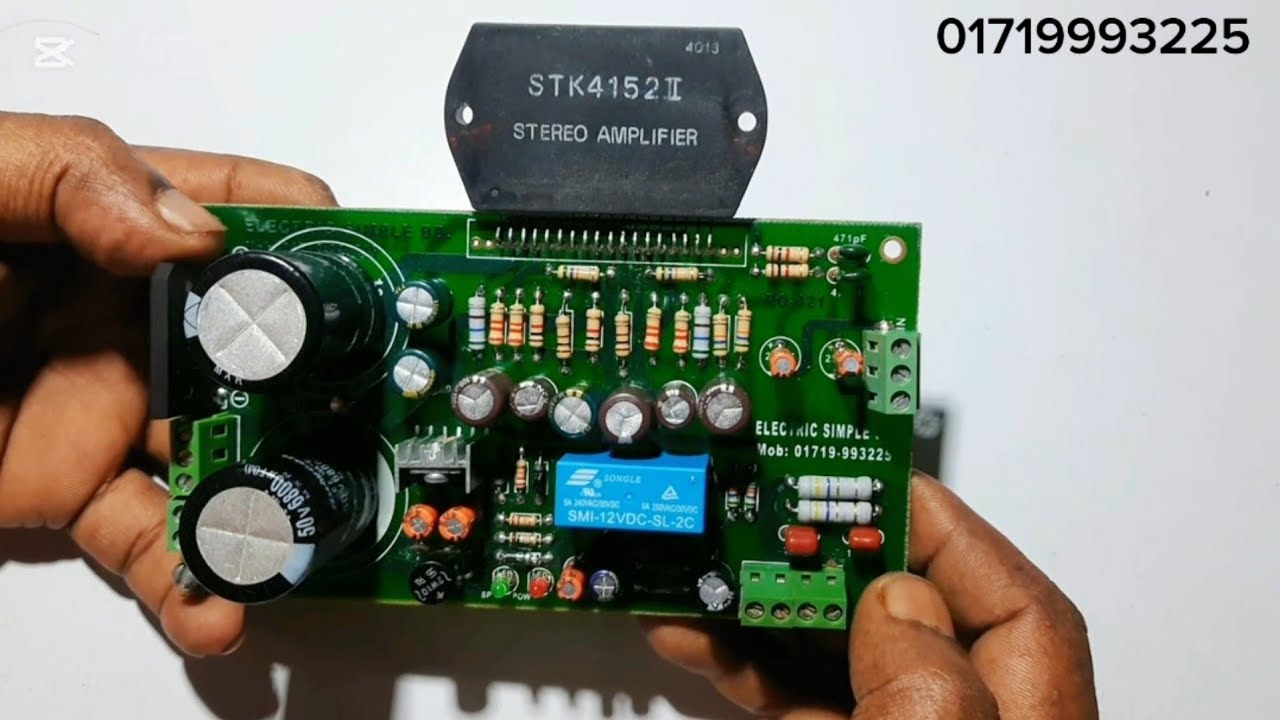 Stk 4152 Power audio amplifier circuit stereo and 12 Volt speaker ...