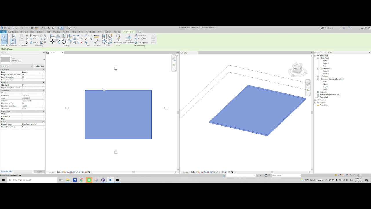 Revit Tutorial : Basic Floor EP.03 พื้นฐานการปรับแต่งชนิดพื้น Edit Type ...