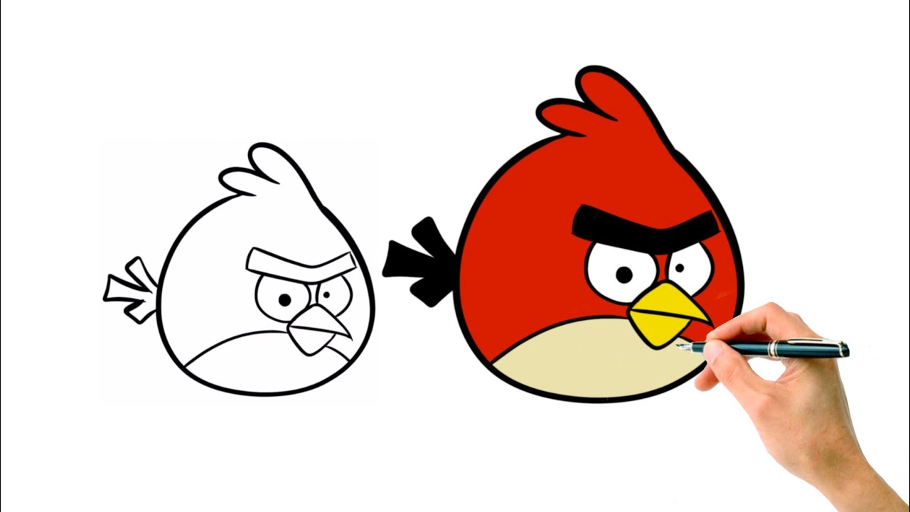 Tutorial | how to draw Terence from Angry Birds 😵😍 ️very easy!! | Small ...