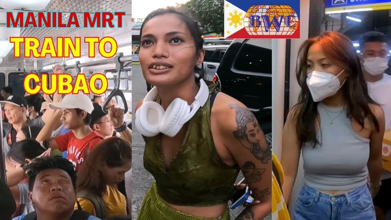 Foreigner rides Metro Manila's MRT Train to Quezon City, visits Cubao ...