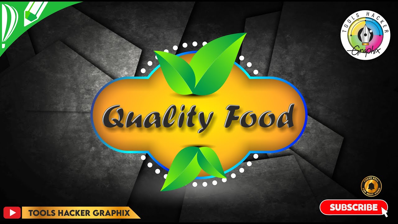 Quality Food Logo | Tools Hacker Graphix - YouTube