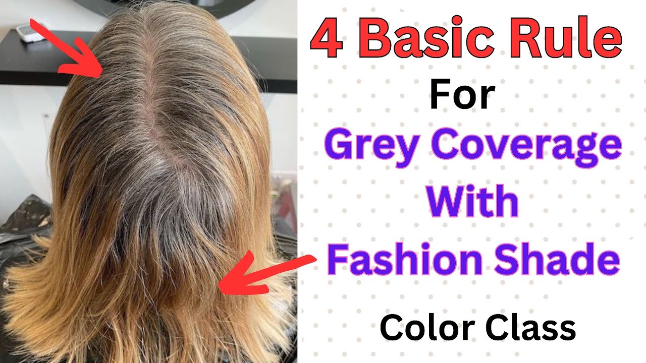 4 Basic Rule For Grey White Hair Coverage || Fashion Shade Mix With ...